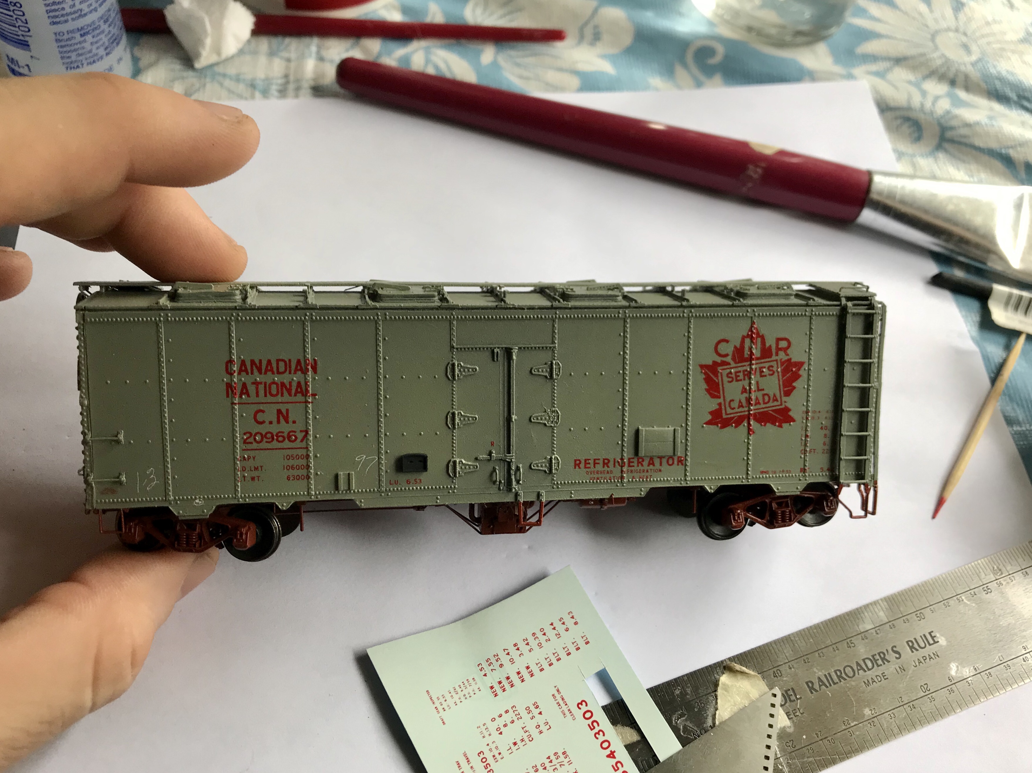 BUILD RUN-DOWN #1: “Funaro & Camerlengo #120 CNR 8 Hatch Reefer #209667 ...